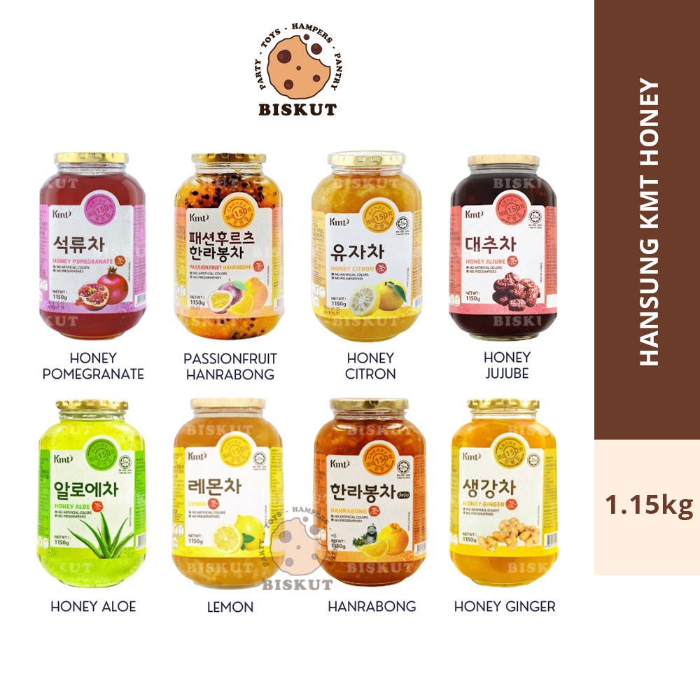 [HALAL] HANSUNG KMT HONEY (1.15kg) - ALOE/HANRABONG/CITRON/HONEYGINGER/JUJUBE/LEMON ...