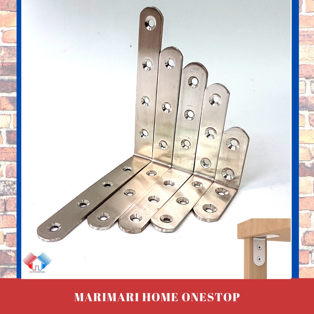 Stainless Steel Solid L Bracket Anti Rust 90° Angle Bracket Angel Shape ...