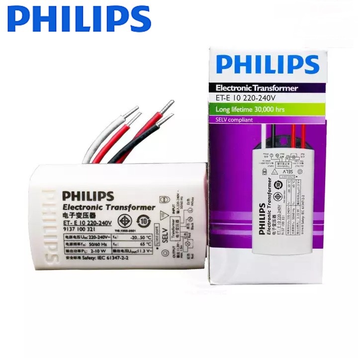 PHILIPS ET-E 10 / 60 Electronic Transformer 12V 10W / 60W For LED Bulb ...