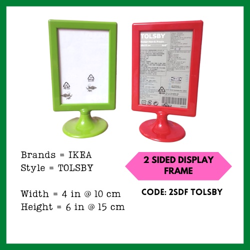 IKEA TOLSBY Photo Display Frame Two Sided With Stand / Bingkai Paparan ...