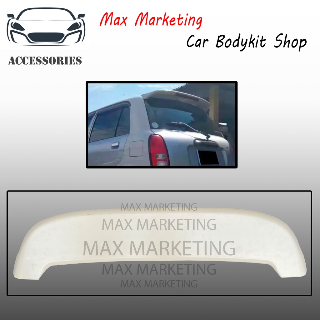 PERODUA NEW KANCIL L5 REAR TRUNK SPOILER DUCKTAIL ABS SKIRT LIP BODYKIT ...