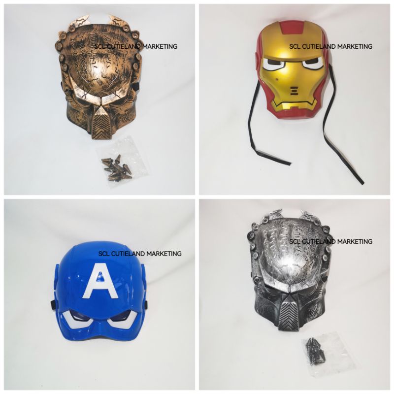 MASK - Jason Voorhees Black Cosplay Predator Mask Iron Man Mask Captain ...