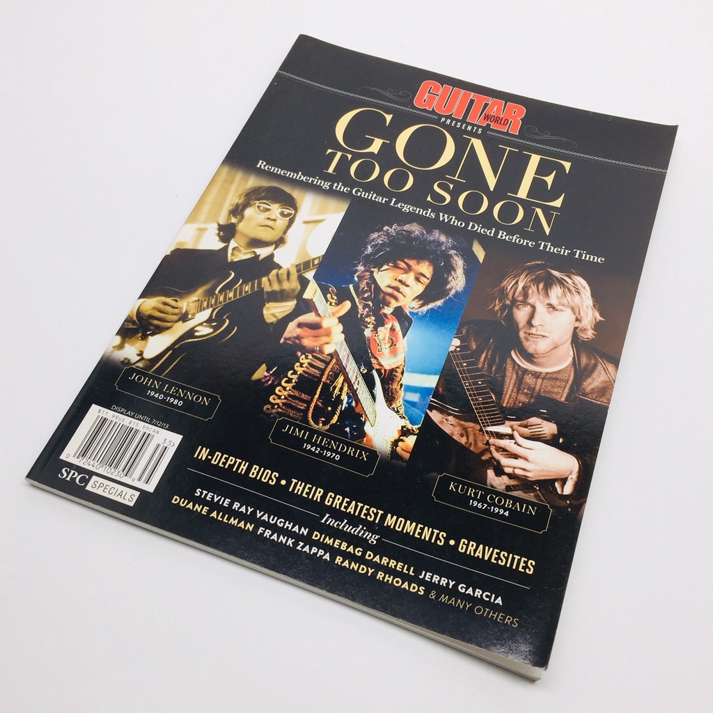 Rare NEW GUITAR WORLD MAGAZINE GONE TOO SOON Rock John Lennon Kurt ...