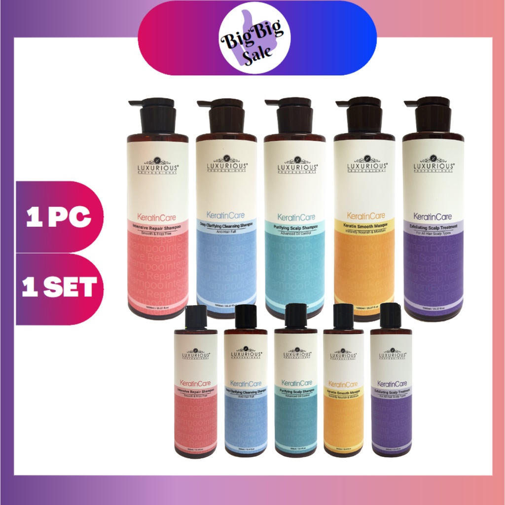 Luxurious Professional Keratin Care Repair Shampoo/Deep Shampoo/Scalp ...