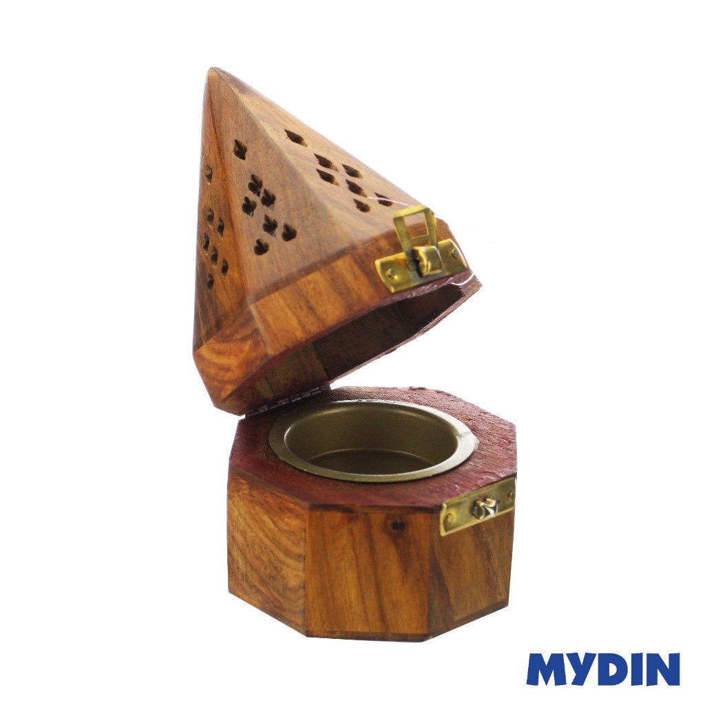 Wooden Pyramid Bakhoor Box (6in x 3.5in) | Shopee Malaysia