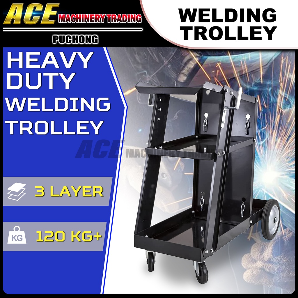 Heavy Duty Steel Welding Machine Cart Trolley Welding Trolley Welding ...