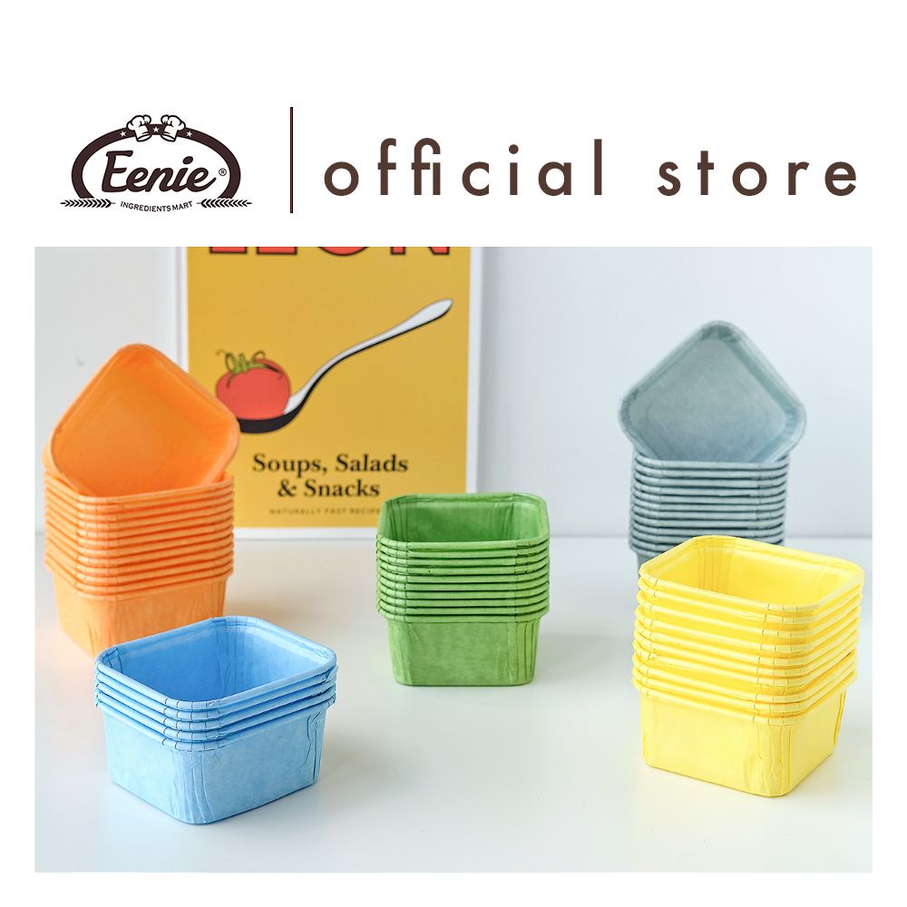 50 PCS PCS Square | Rectangle Baking Case | Baking Cup | Papercup ...