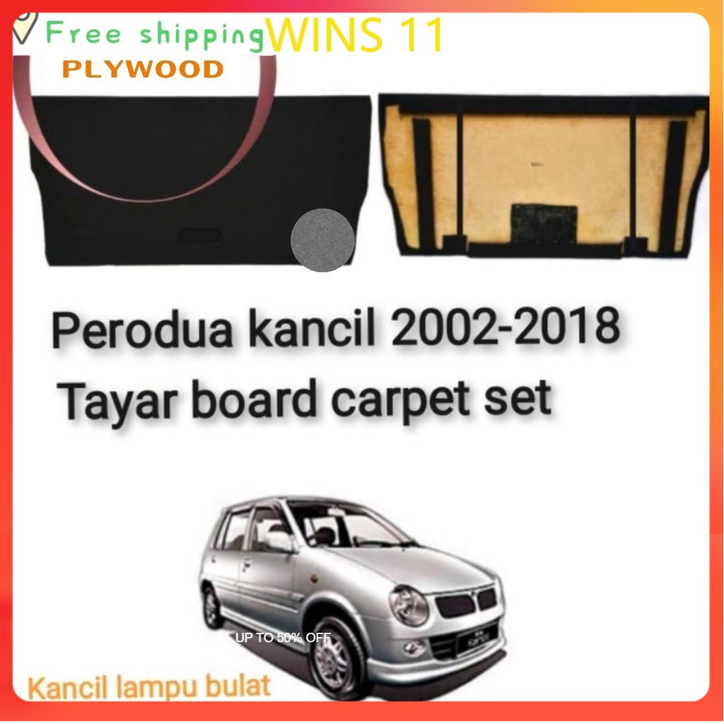 WINS11 ALI perodua kancil lampu bulat, bonet tayar board( /waterproof ...