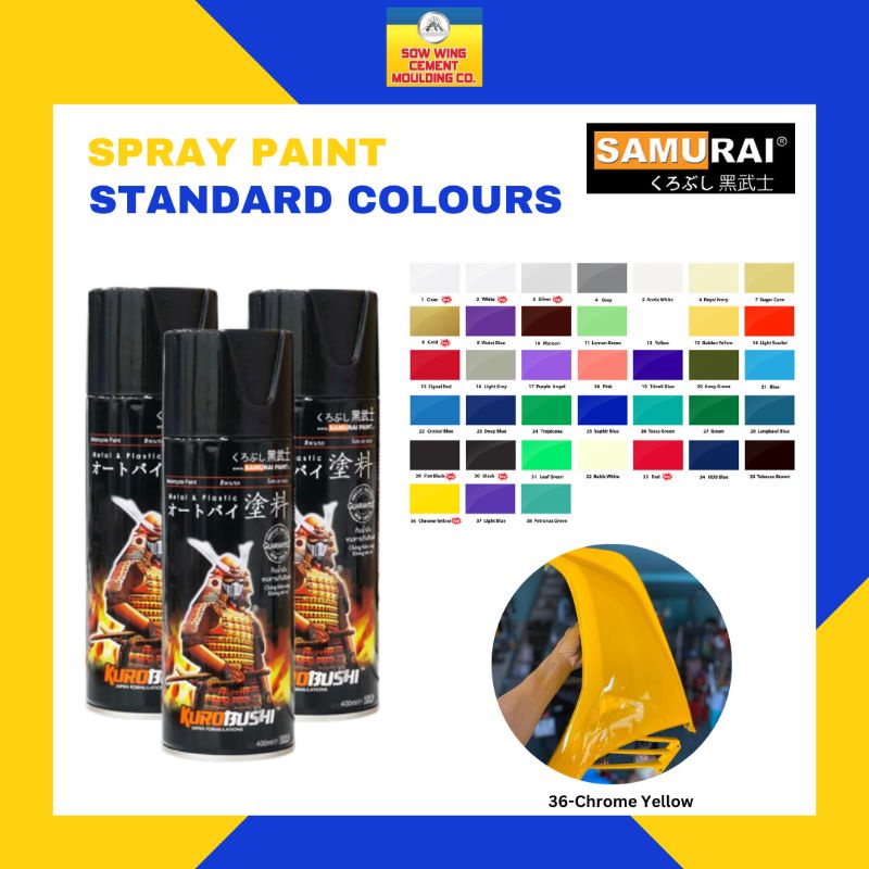 SAMURAI Spray - Standard Colours (400ml) | Shopee Malaysia