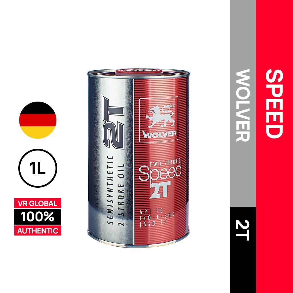 WOLVER TWO STROKE SPEED 2T ENGINE OIL GERMANY 1L (2 STROKE MINYAK HITAM ...