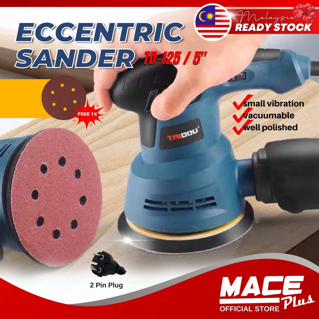 TD - 125 5 Inch Eccentric Sander 5 Inch 300W Electric Sander Sanding ...