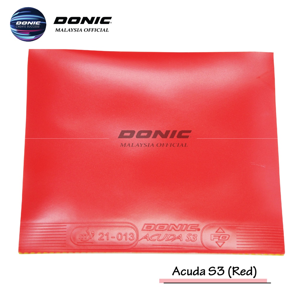 Donic Acuda S3 Fascinating Spin Sound Table Tennis Rubber | Shopee Malaysia