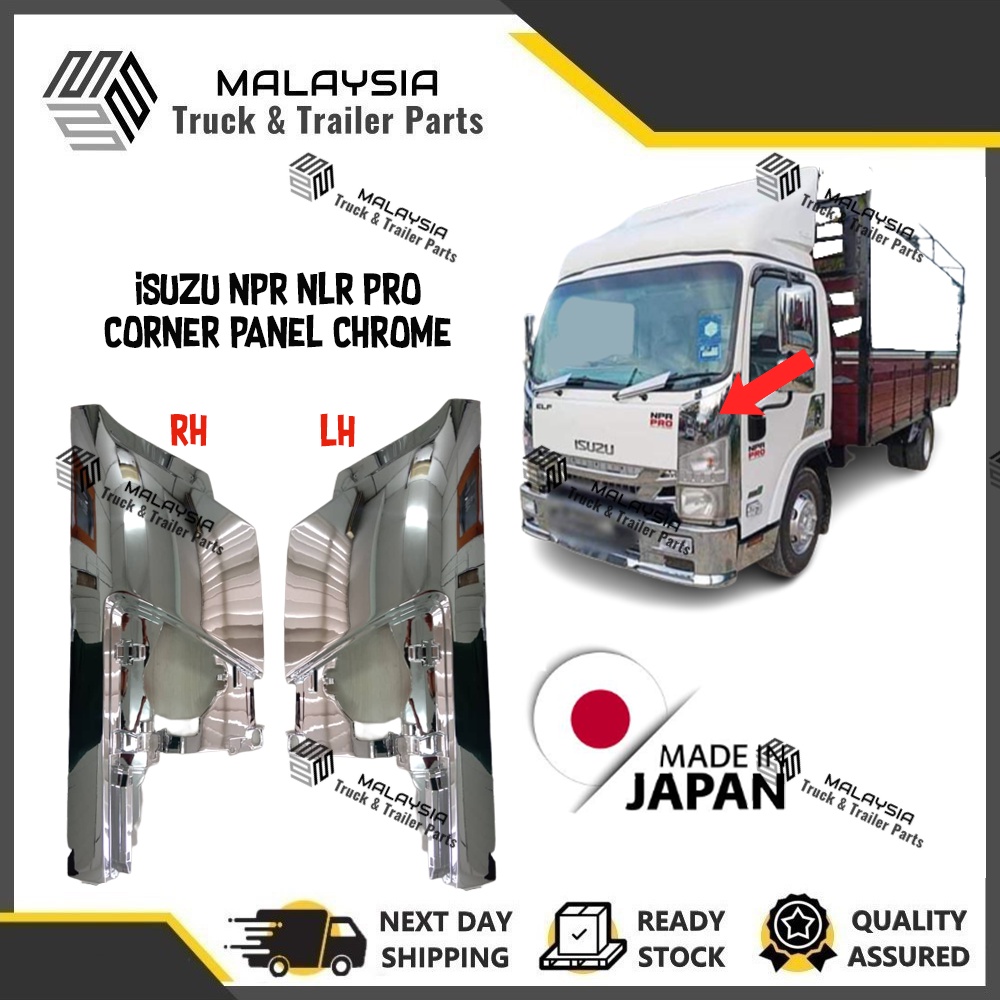 ISUZU NPR PRO NLR PRO CORNER PANEL CHROME PIPI PANEL KROM CROME KROME ...