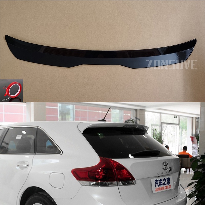 Use For Toyota Venza 2011--2013 Year Roof Spoiler Carbon Fiber Look ...