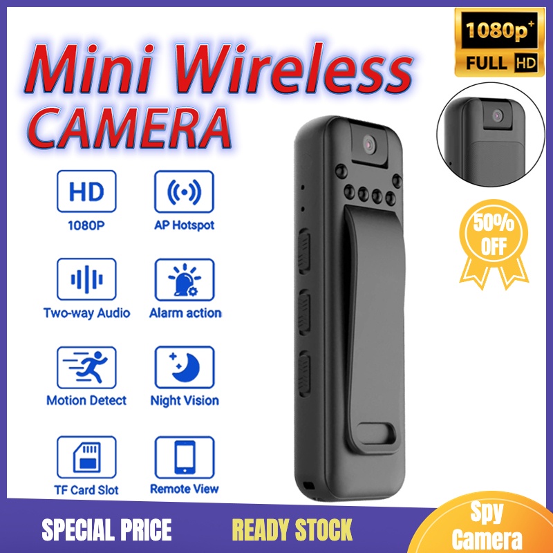 Spy camera mini wireless night vision small policial body cam micro ...