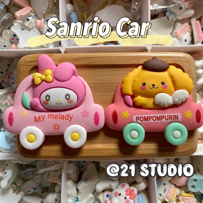 Sanrio Melody Purin Car Big Charms DIY Resin Accessories ...
