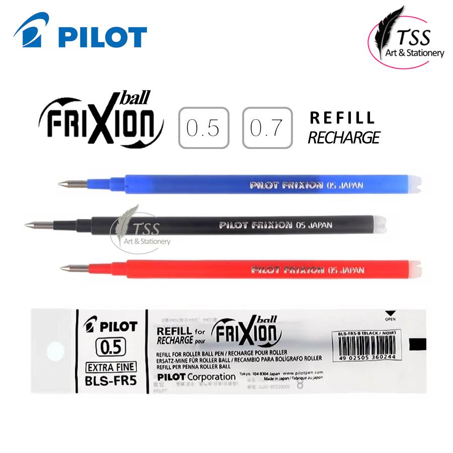 PILOT Refill Frixion Erasable Ball Pen 0.5mm / 0.7mm | BLS-FR5/7 ...