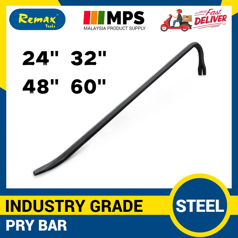 Remax Wrecking Bar Heavy Duty Pry Bar with Beveled Chisel End and ...