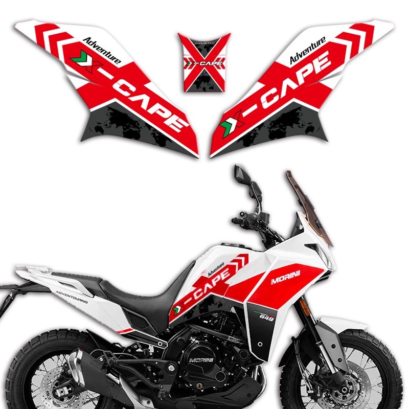 FOR Morini X-Cape 650 Motorcycle Decals Decoration Fuel Tank Body ...