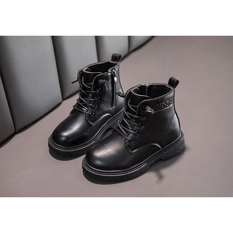 [READY STOCK] Event Boot Black Martin Bomba Askar Polis Boot PU Leather ...