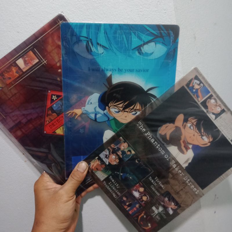 Hard Plastic Picture Poster Anime Miniature Detective Conan Cartoon ...