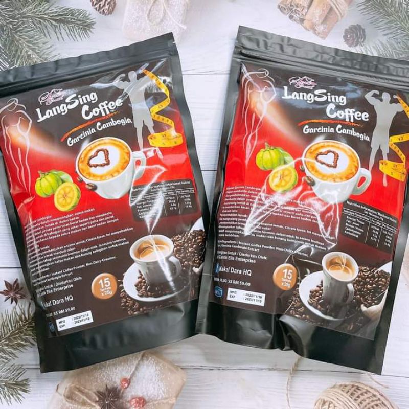Langsing Coffee,kopi kurus viral (2pack) | Shopee Malaysia