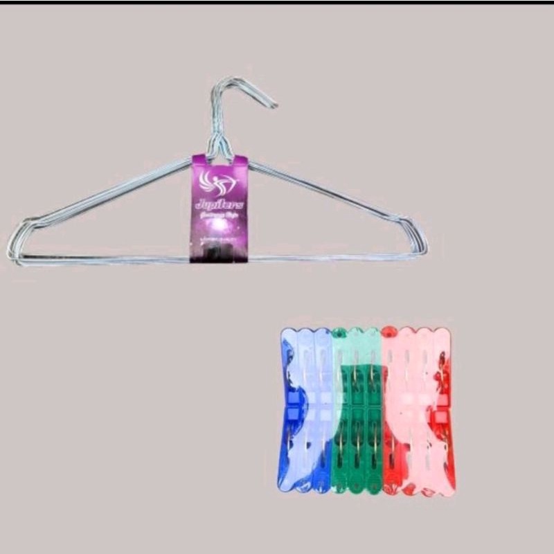 CLOTHES LAUNDRY PACKAGE (basket, clip & hanger) | Shopee Malaysia