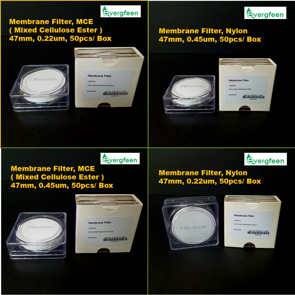 ( LOCAL READY STOCK ) 47mm Nylon/ MCE Membrane Filter, 0.22um/0.45um ...