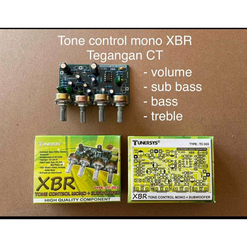 TONE CONTROL MONO XBR TUNERSYS | Shopee Malaysia
