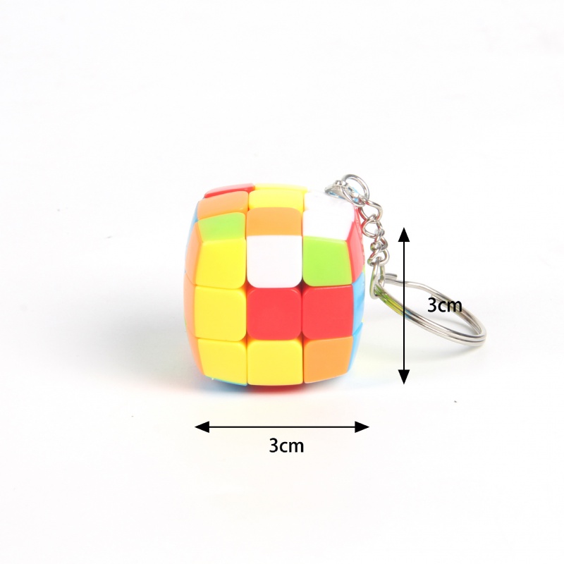 Creative Rubik's Cube 3x3 Colorful Mini Rubik's Cube Keychain Pendant ...