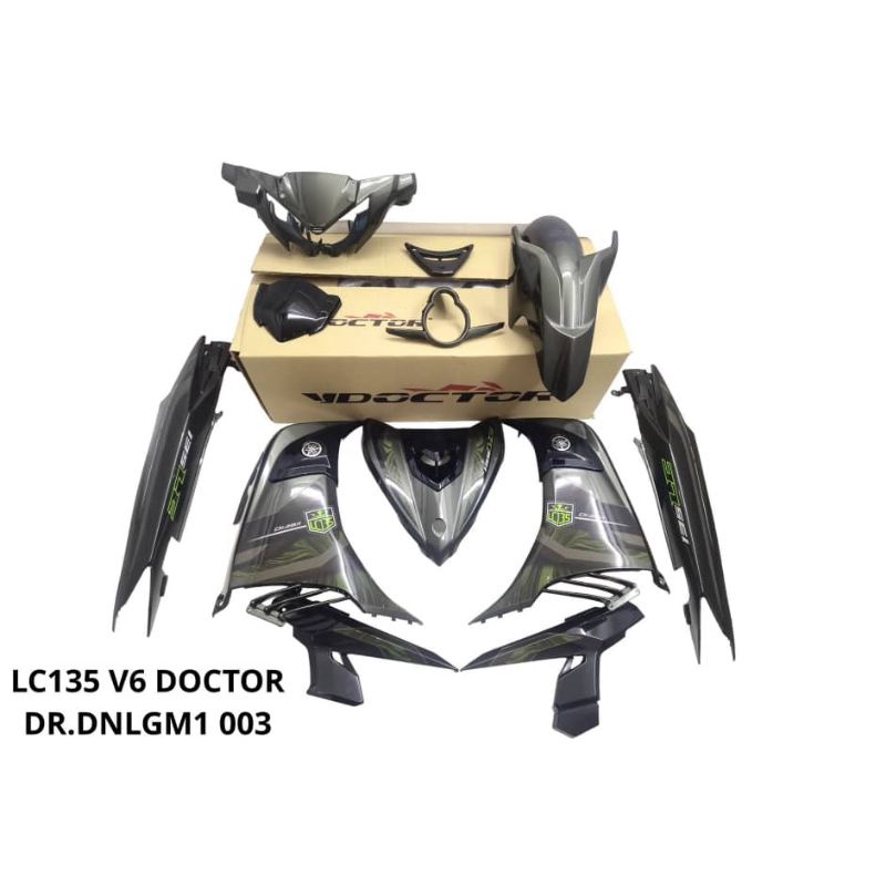 doctor cover set LC135 V6 LCV6 V7 hijau lumut | Shopee Malaysia