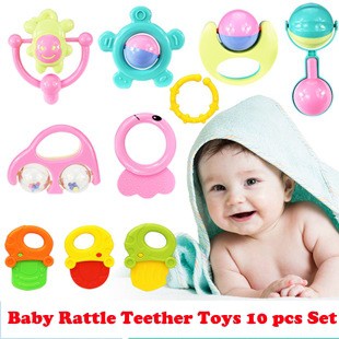 🔥Msia Stock🔥 Baby Rattle Teether Toys Music Novelty Plastic Hand Shake ...