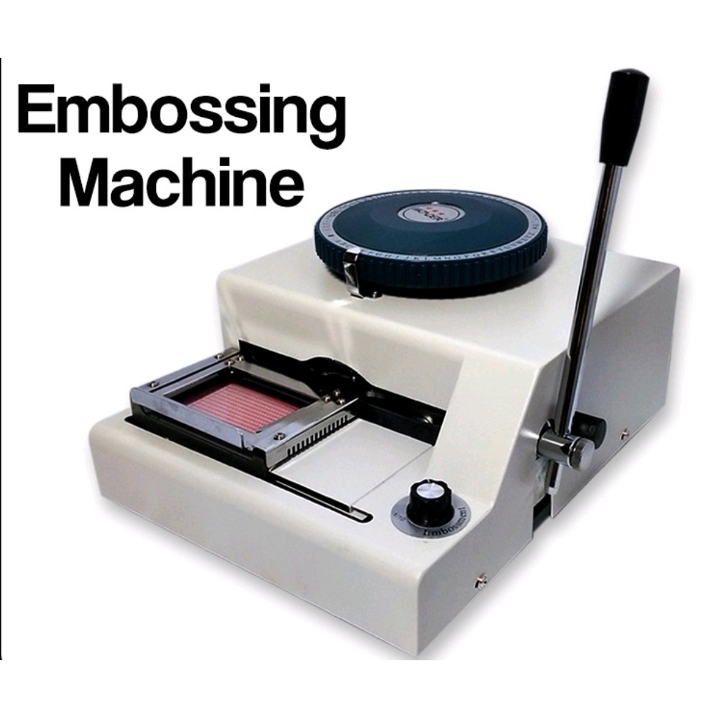 Card Embossing Machine (Letters-Numbers-Symbols) | Shopee Malaysia