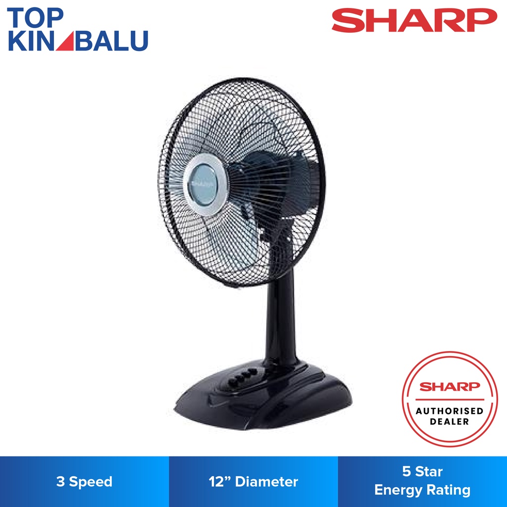 SHARP 12″ TABLE FAN PJT129BL | Shopee Malaysia