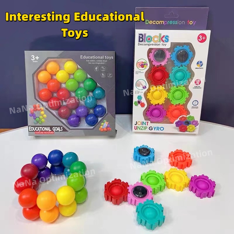 Children's educational toys Funny magic ball Magic cube Fingertip Gyro ...
