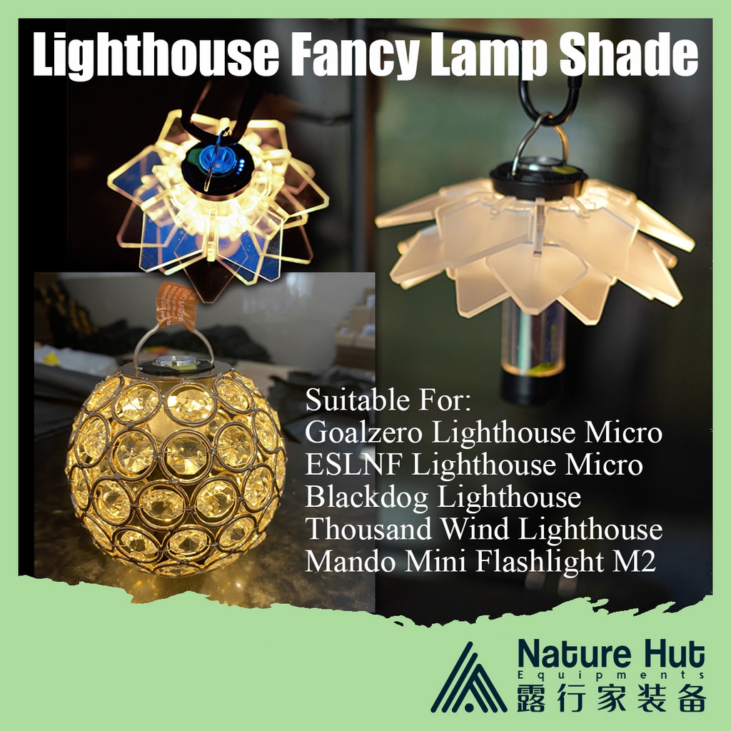 Lighthouse Fancy Lamp Shade Lantern Lights Cover Flashlight Micro ...
