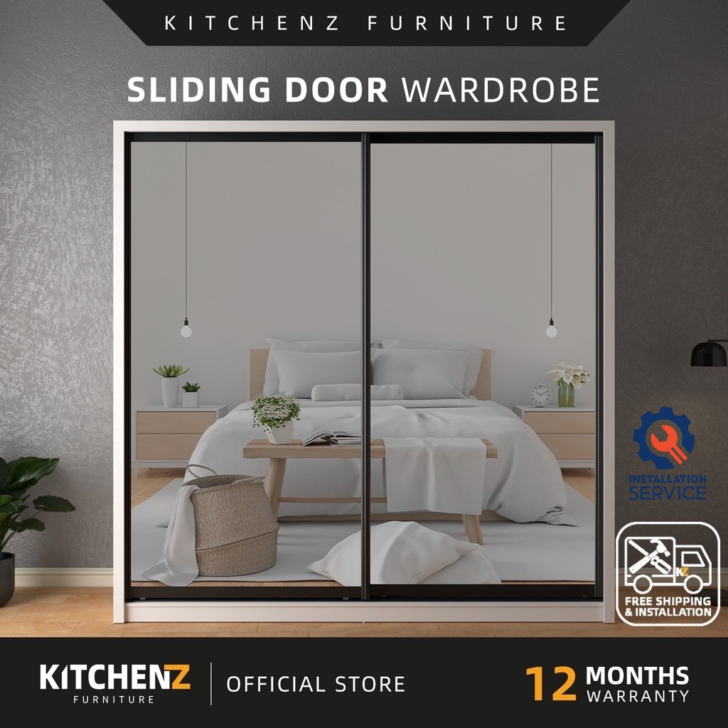 [FREE Shipping & FREE Installation] KitchenZ Full White Sliding ...