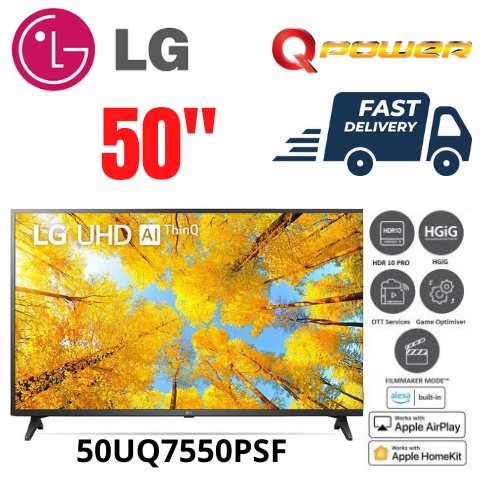 LG 50UQ7550PSF 50 inch UQ75 Series 4K Smart UHD TV with AI ThinQ® (2022 ...