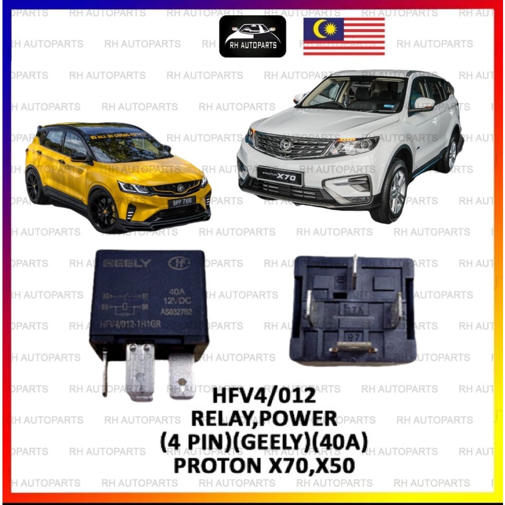 RELAY POWER FOR PROTON X70/X50 (4PIN/40A) | Shopee Malaysia