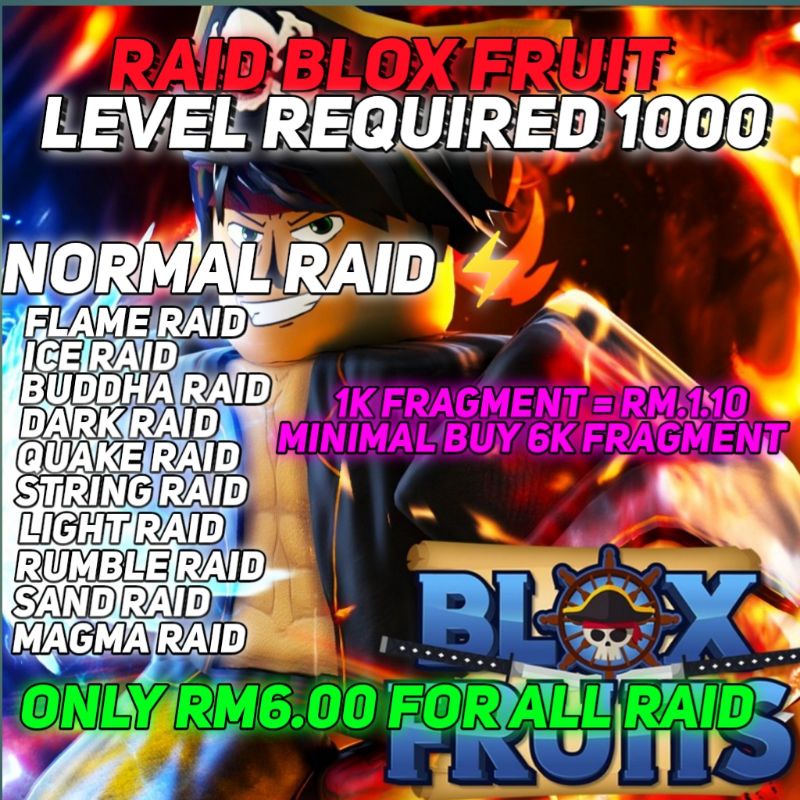Blox Fruit Raid All Normal Fruit Awakening | Shopee Malaysia