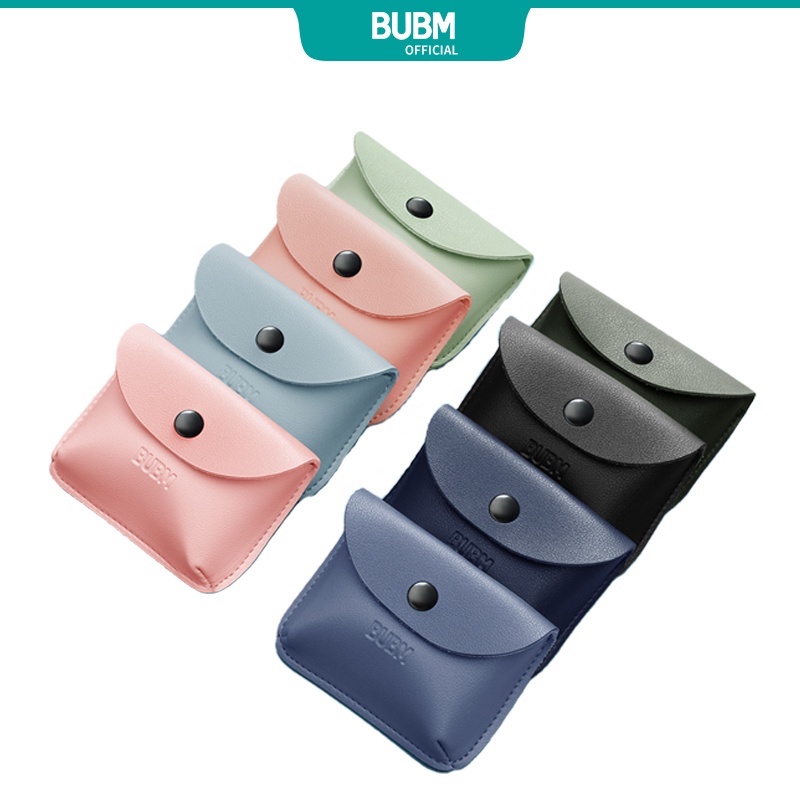 BUBM PU Leather Card Holder Wallet Bag Unisex Multicolour | Shopee Malaysia