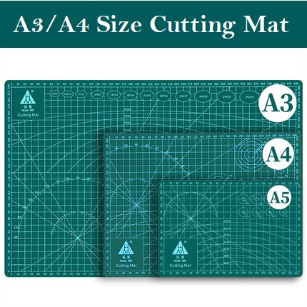 A3/A4 Size Cutting Mat Self Healing Cutting Mat A3/A4 Saiz | Shopee ...