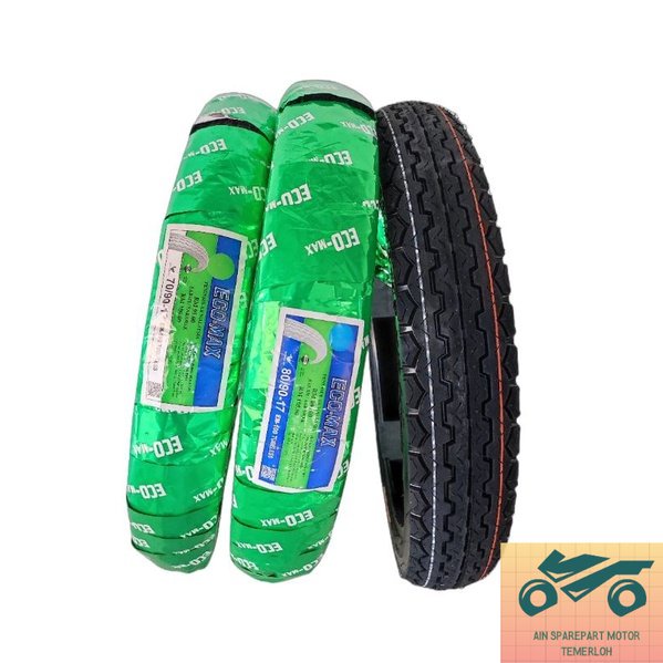 Tayar murah (ECO MAX) tayar motor 70/90 - 17 80/90 - 17 by ain | Shopee ...