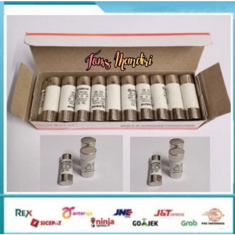 Ceramic Fuse 10×38 500VAC 100kA Fuse Cylinder Fuse. | Shopee Malaysia