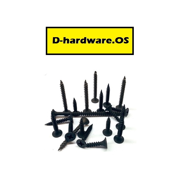 Black Drywall Screw / Screw Tajam / Flat Head Drywall Skru Hitam ...