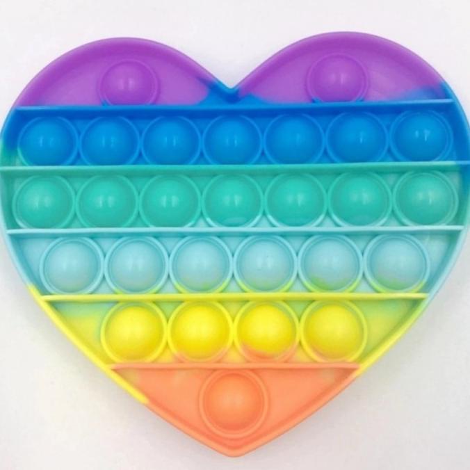 Push Bubble Fidget Pop It Fidget Toy Popit Rainbow | Shopee Malaysia