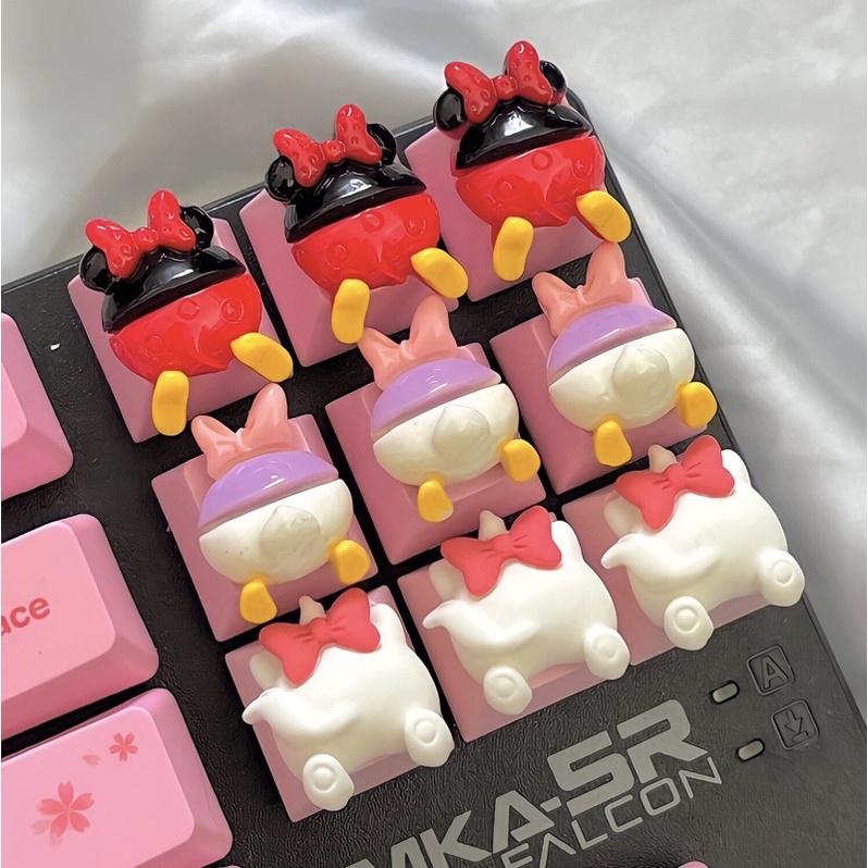 Disney Minnie Mouse/Daisy Duck/Marie Cat Keycaps PBT | Shopee Malaysia