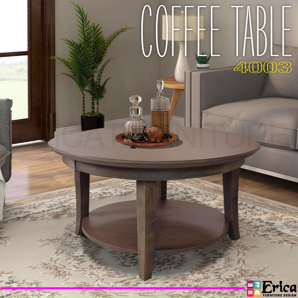 [FREE SHIPPING] Erica Solid Wood Coffee Table 4003/Solid Wood/ Modern ...