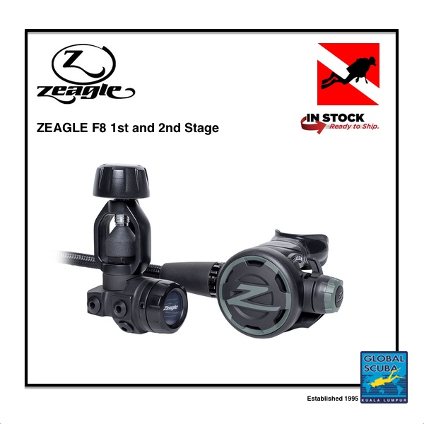 Zeagle F8 1st and 2nd Stage Regulator for Scuba Diving | Shopee Malaysia