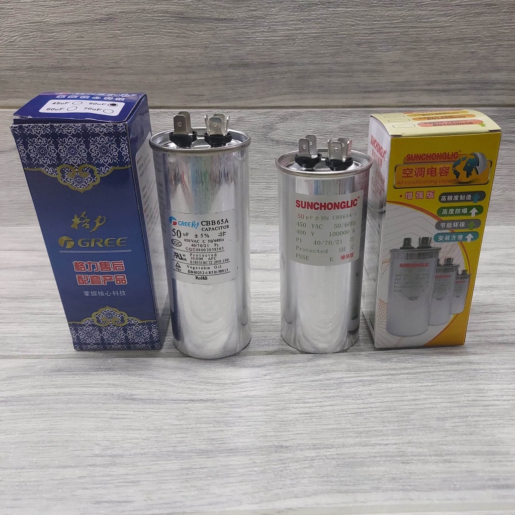 A/C CAPACITOR AIRCOND OUTDOOR COMPRESSOR MOTOR / RUNNING MOTOR MESIN ...